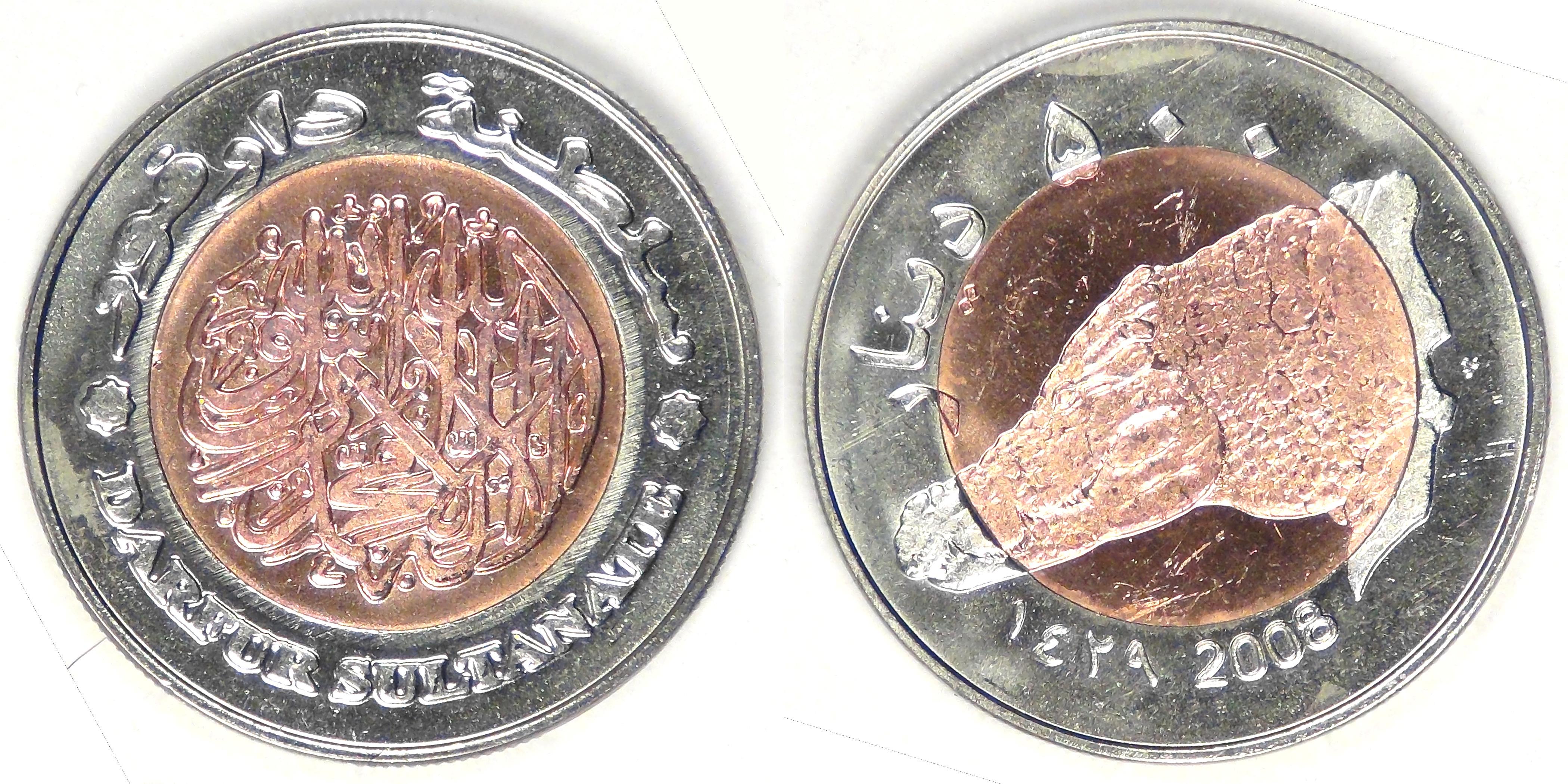 DARFUR, AH1429-2008, 500 Dinars, Choice BU | African Coins