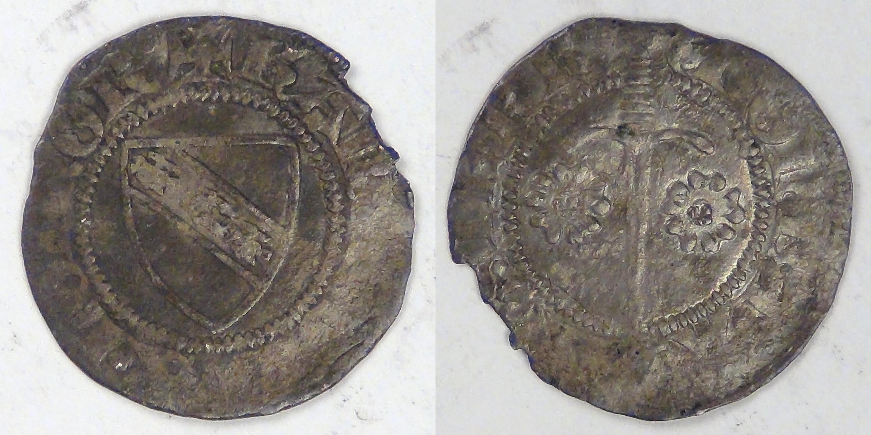 FRANCE - Duchy of Lorraine, Charles II, ND (1390-1430) Bi Double Denier ...