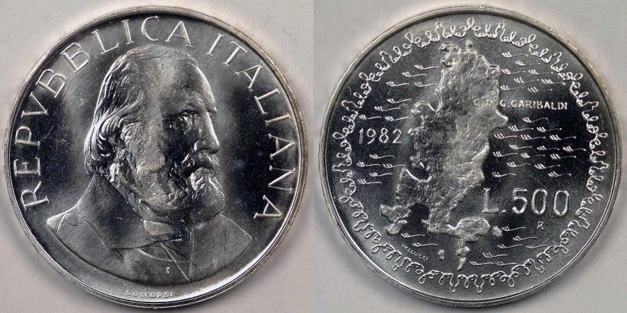 ITALY - Republic, 1982 R (1983) 500 Lire, Gem BU | European Coins
