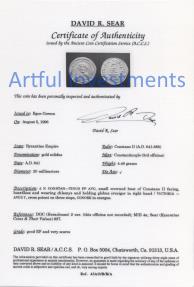 BYZANTINE EMPIRE, Constans II (641-688 AD), 641 AD, Gold Solidus ...