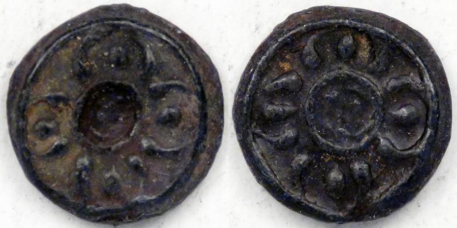 CAMBODIA - Angkor, 19th Century, ⅛ Unit, Very Fine | Asian and Middle ...