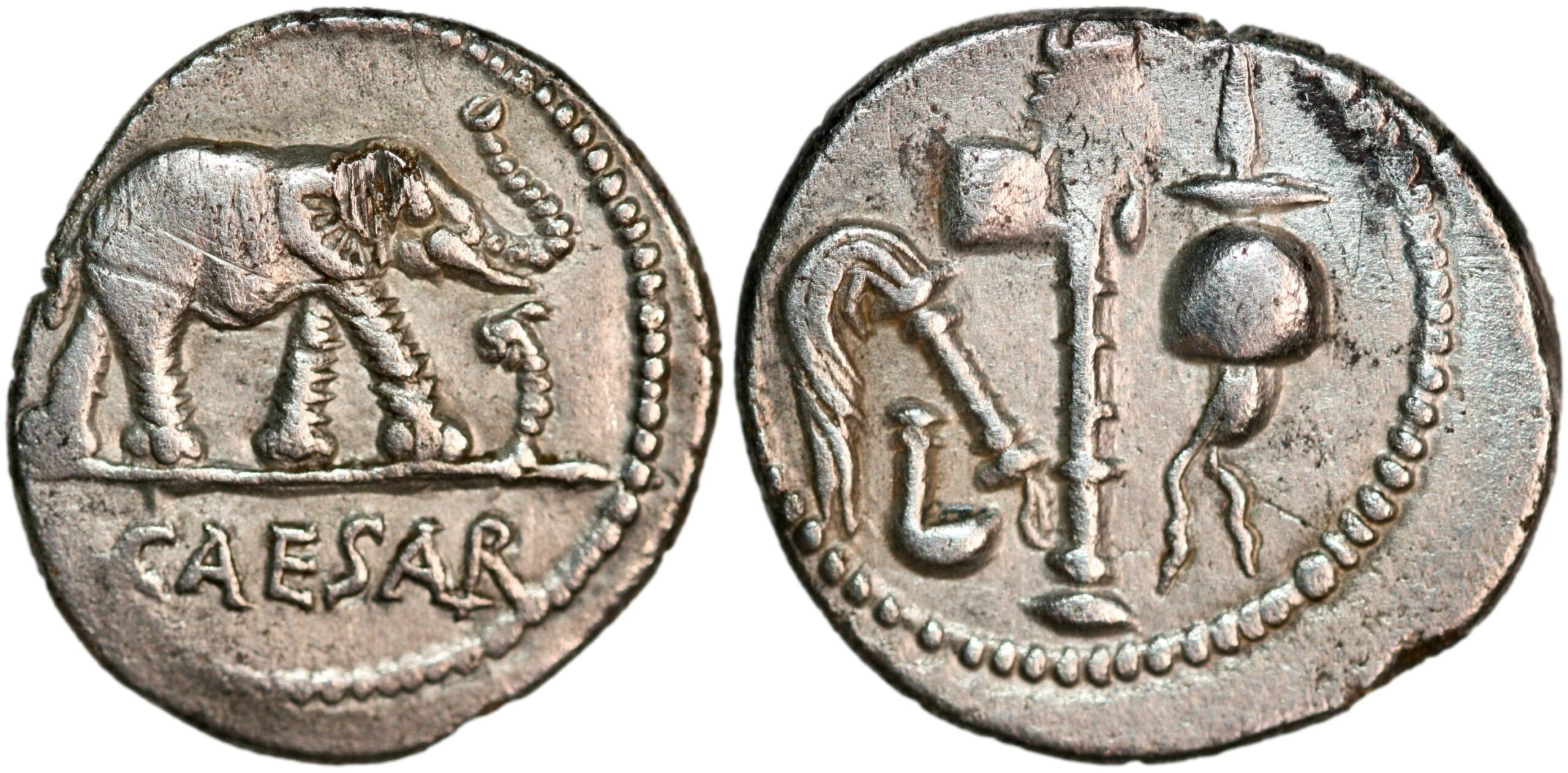 Denarius from Julius Caesar (49-48 BC) | Roman Imperatorial Coins
