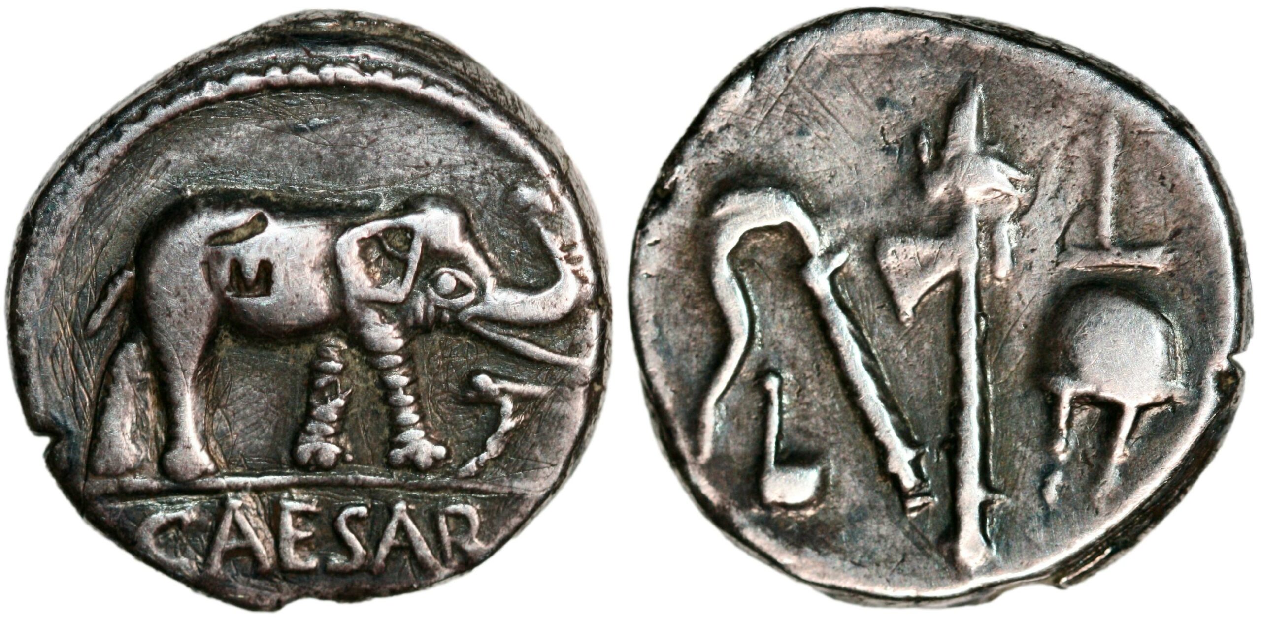 Denarius from Julius Caesar (49-48 BC) | Roman Imperatorial Coins