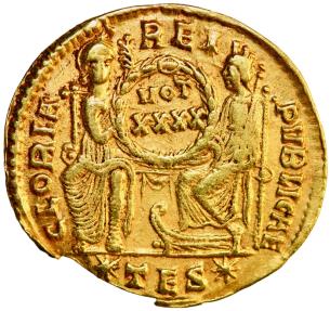 Solidus (gold!) from Emperor Constantius II (360-361 AD) | Greek Coins