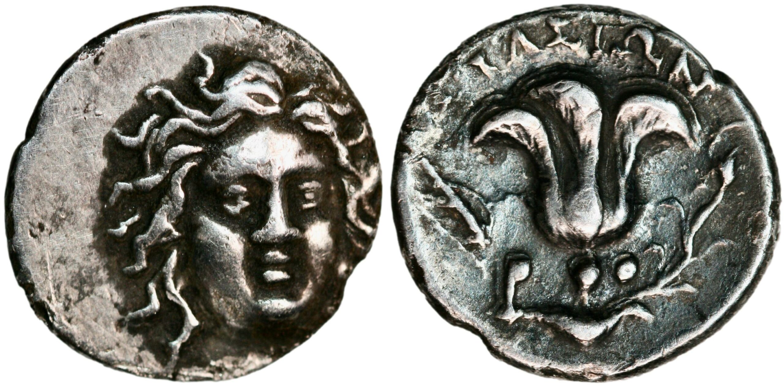Drachm from Rhodos in Islands off Caria (205-190 BC) | Greek Coins