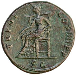 Sestertius from Emperor Trajan (100 AD) | Roman Imperial Coins