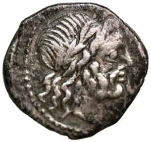 Quinarius from Cn. Cornelius Lentulus (88 BC) | Greek Coins