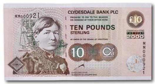 Scotland, 10 pounds 2000 | World Paper Money