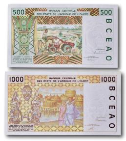 Togo, 500 and 1000 milles | World Paper Money