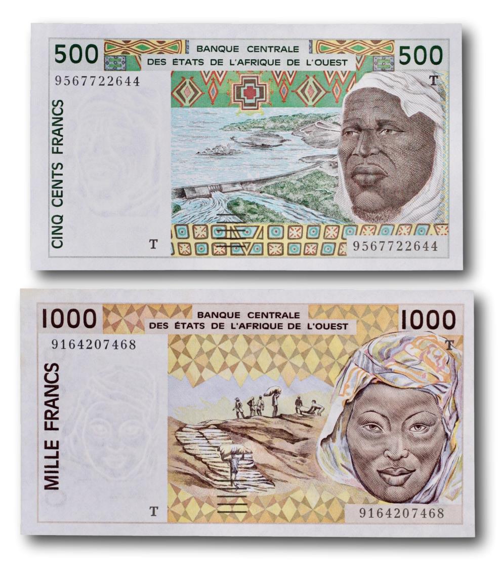 Togo, 500 and 1000 milles | World Paper Money