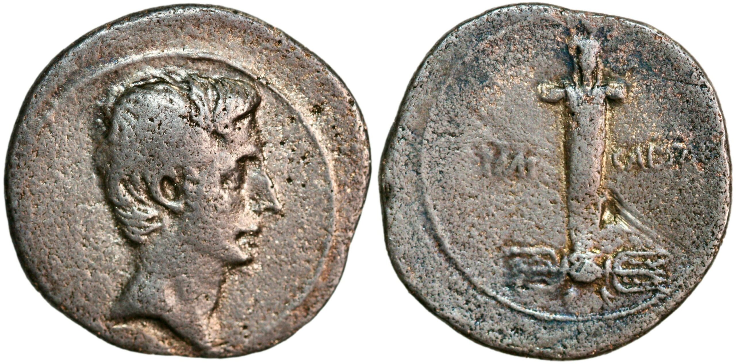 Denarius from Octavian (30-29 BC) | Roman Imperatorial Coins
