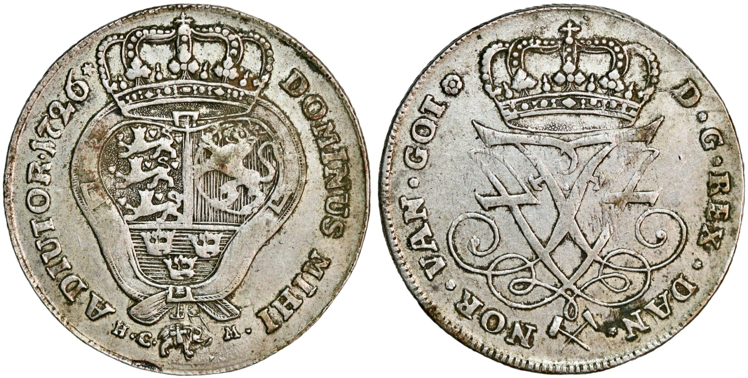 Norway, 4 mark 1726 | European Coins