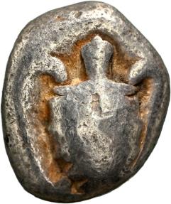 AEGIAN, “TURTLE” – NGC VG 4/5 4/5 - Islands off Attica, AEGINA. AR ...