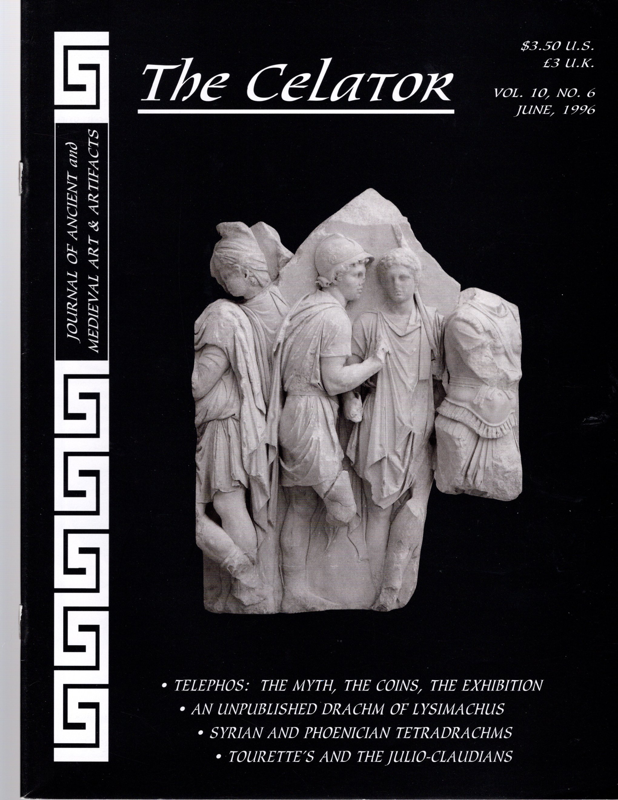The Celator Magazine - June 1996 - Vol. 10. No. 6 - 60 Pages - $2.93 ...