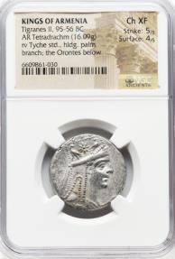 ARTAXIAD ARMENIAN KINGDOM. Tigranes II the Great NGC Ch XF 5/5 - 4/5 ...