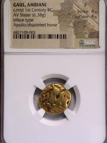 CELTIC - Ambiani - Gold Stater (60-50 BC) – NGC VF 3/5 3/5 - A ...