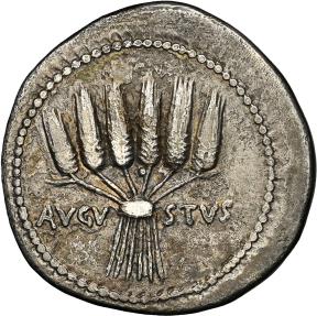 AUGUSTUS, AR Cistophorus HUGE Flan Ephesus NGC Ch VF 5/5 2/5 - 27 BC-14 ...