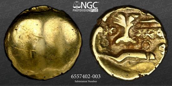 CELTIC - Morini Tribe, Gallo Belgica - AV Quarter Stater - NGC Ch VF 5/ ...
