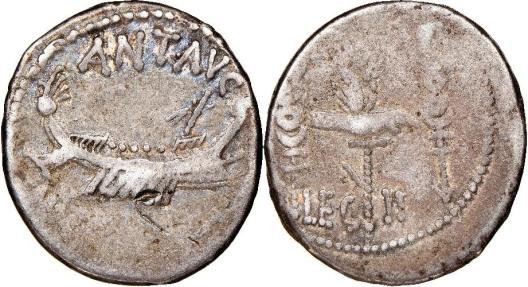 Marc Antony. (MARCUS ANTONIUS) - Denarius mint moving with M. Antonius ...