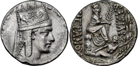 ARMENIAN KINGDOM. Tigranes II the Great NGC Ch XF 5/5 - 3/5. 95-56 BC ...