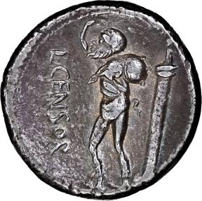 ROMAN REPUBLIC - L. Marcius Censorinus (82 BC). AR Denarius 17mm 3.91g ...