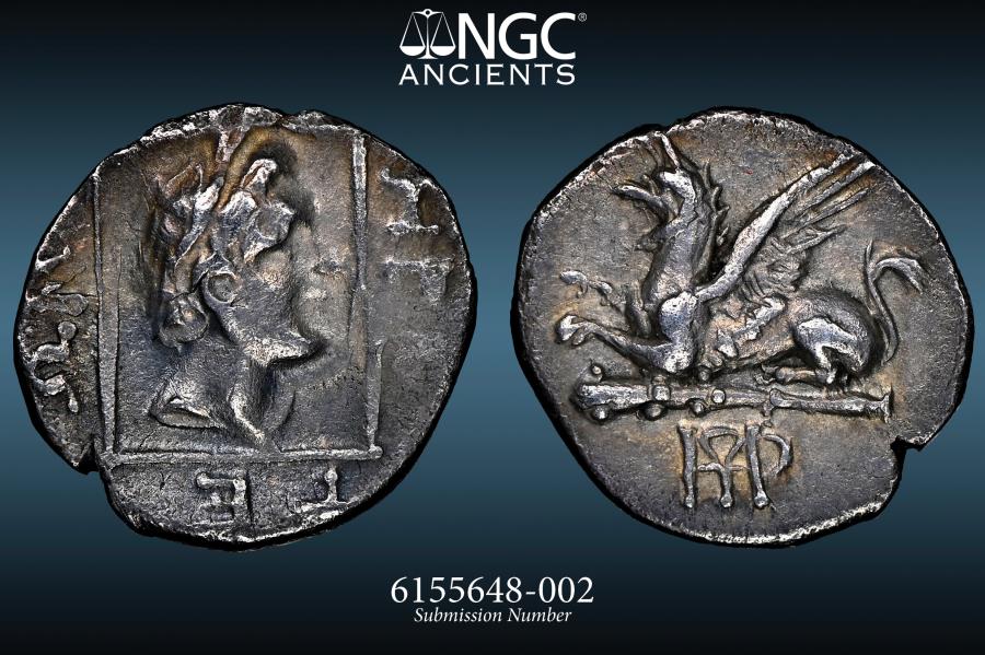 GREEK - THRACE, ABDERE, NGC XF 4/5 3/5 - Griffin AR Tetrobol 13mm, 352 ...