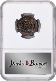 ROMAN REPUBLIC. Anonymous SCARCE “INCUSE ROMA” NGC VF 5/5 3/5. AR ...