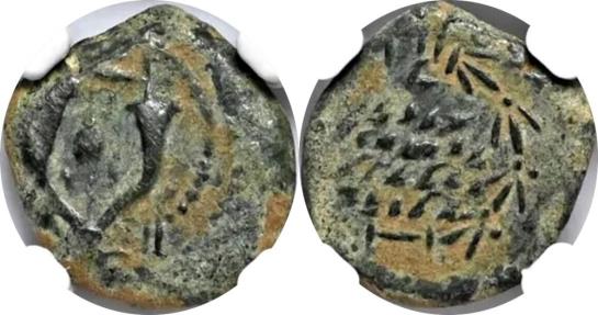 Judaea “Widow’s Mite” Mark 12:41-44 Hasmoneans, Hyrcanus & Jannaeus NGC ...