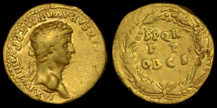 CLAUDIUS GOLD AUREUS | Roman Imperial Coins