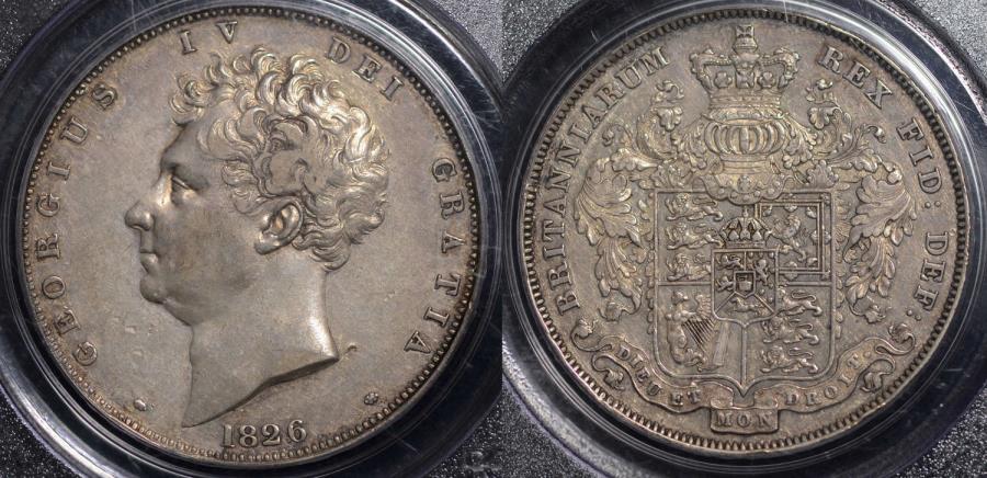 GEORGE IV SILVER PROOF CROWN, 1826 | European Coins