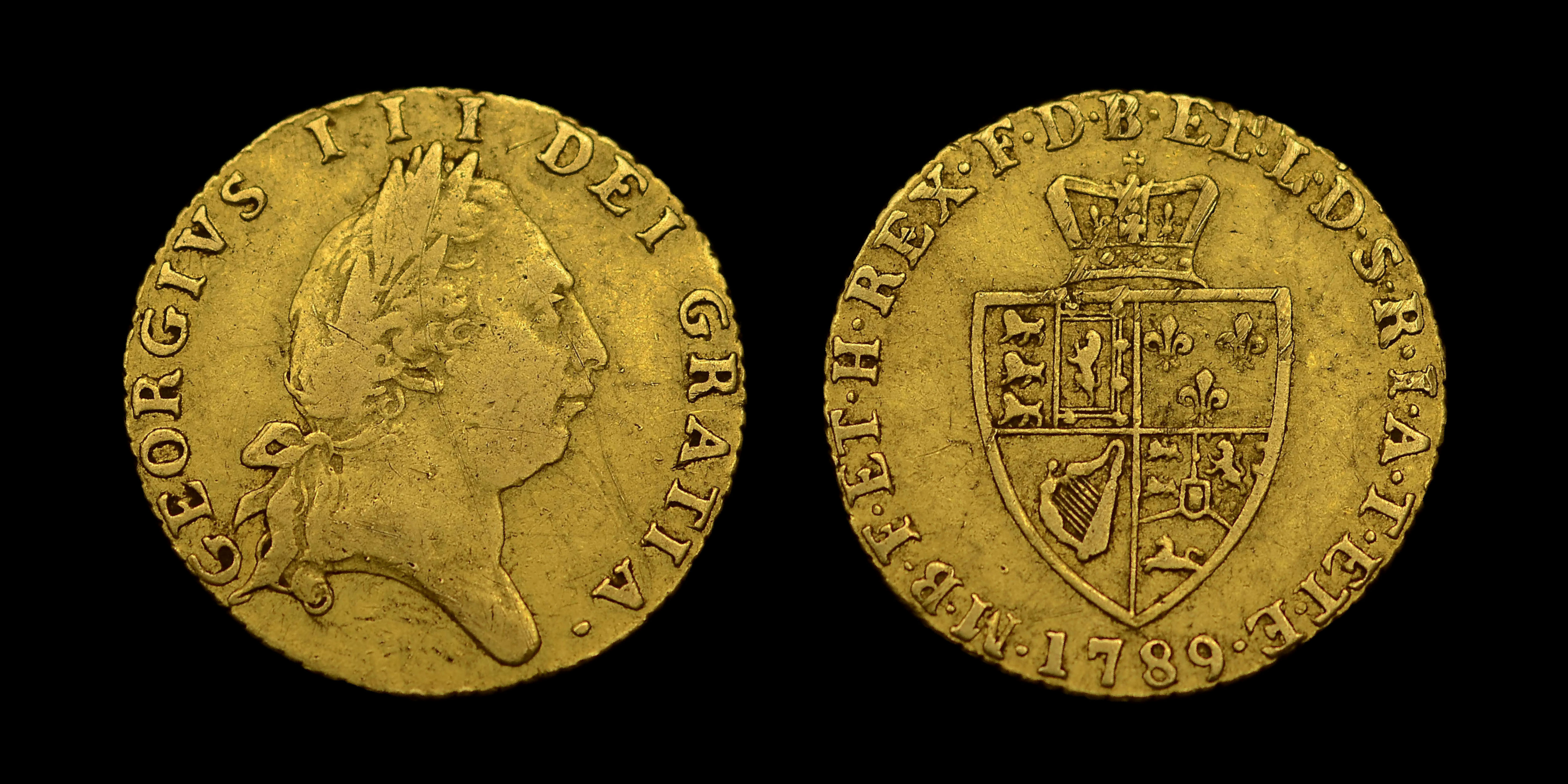 GEORGE III, 1789 GOLD HALF-GUINEA | European Coins