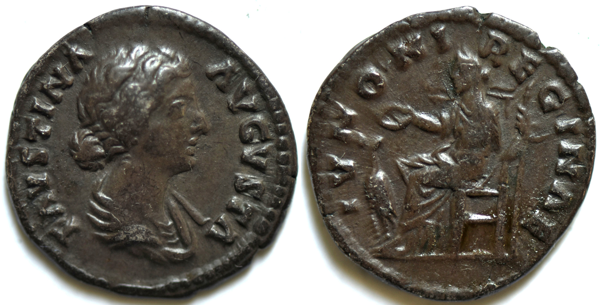 FAUSTINA II (Augusta, 147-176). Denarius. Rome. | Roman Imperial Coins