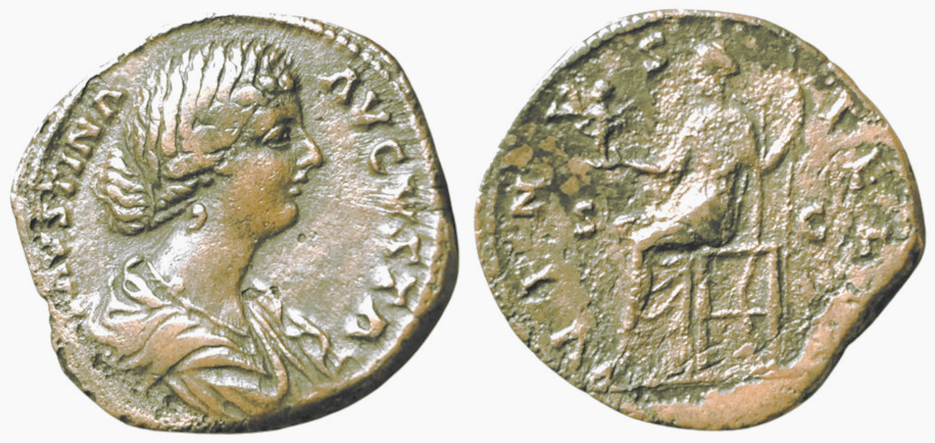 FAUSTINA II (Augusta, 147-176 ). Sestertius. Rome. VENUS | Roman ...