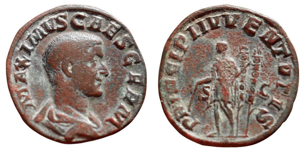 MAXIMUS (Caesar, 235/6-238). AE Sestertius. Rome. RIC 13 | Roman ...