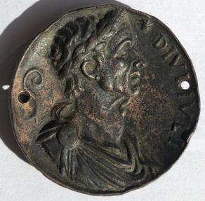 Julius Caesar (100-44 BC). Uniface Cast Bronze Medal, after the Antique ...