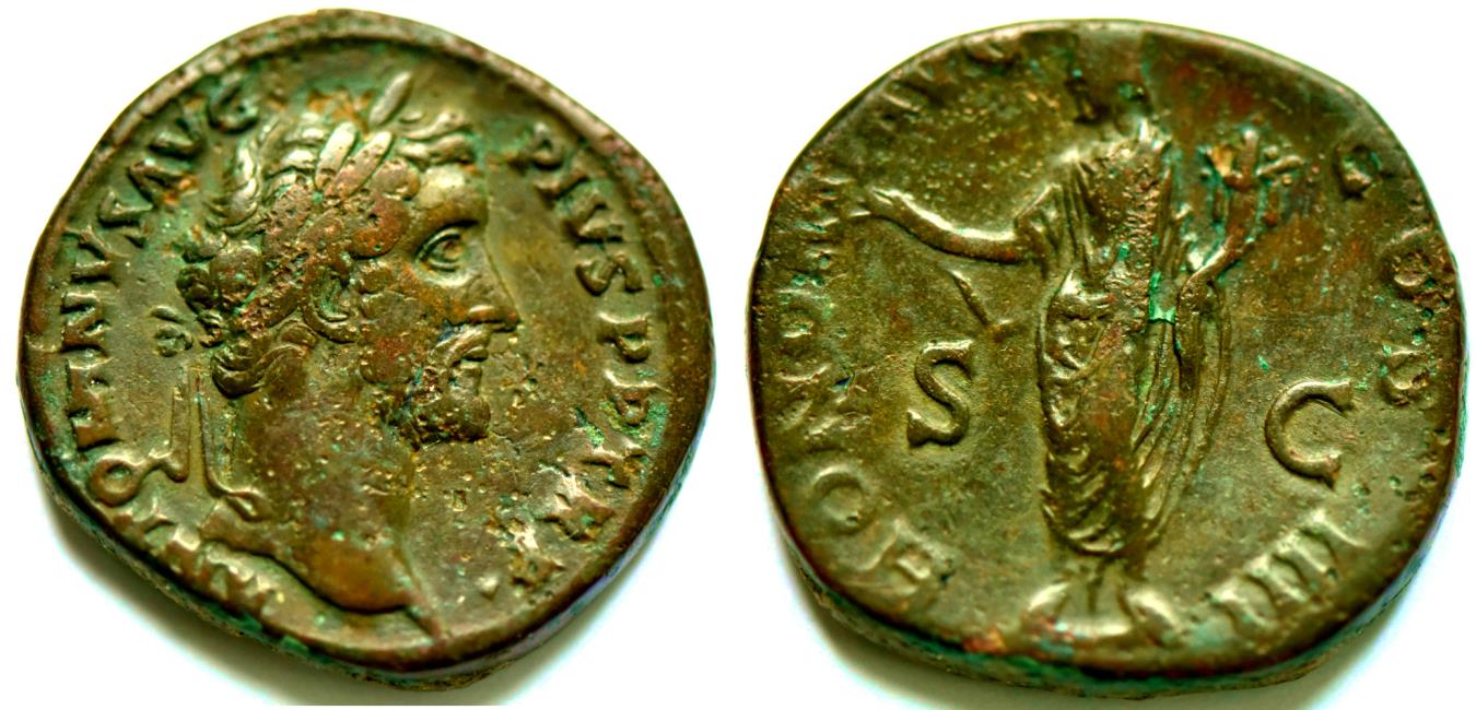 Antoninus Pius AE Sestertius | Roman Imperial Coins