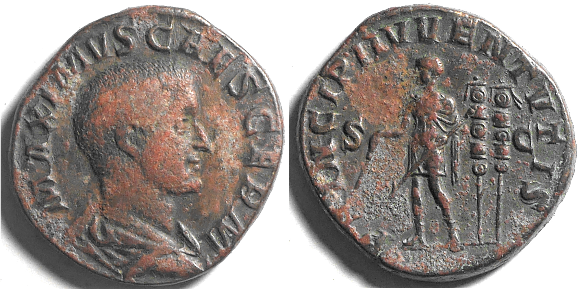 Maximus Caesar, AE Sestertius, Rome, AD 236-237 | Roman Imperial Coins