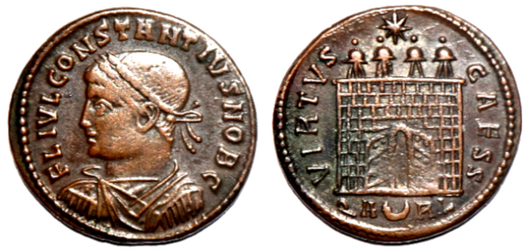 Constantius II as Caesar (324-337 AD). AE Follis Arles 325-326. RIC 297 ...