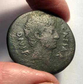 Octavian and Divus Julius Caesar. 38 BC . AE Sestertius . | Roman ...