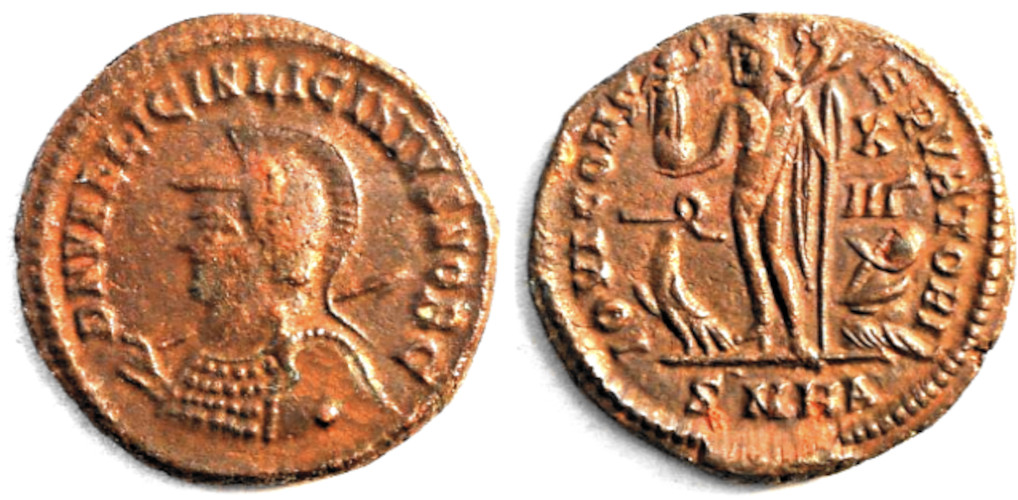 LICINIUS II, Caesar. 317-324 AD. Æ Follis (19mm, 3.04 gm). Heraclea ...