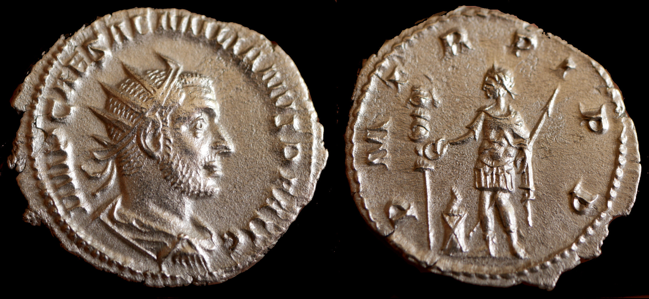 Aemilian. AD 253. AR Antoninianus. Rome mint. EF | Roman Imperial Coins