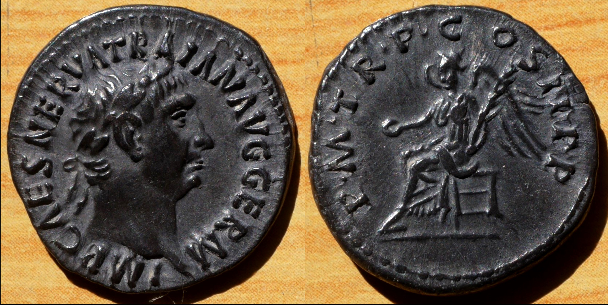 Trajan, 98 – 117 Denarius 98-99, AR 3.65 g. | Roman Imperial Coins