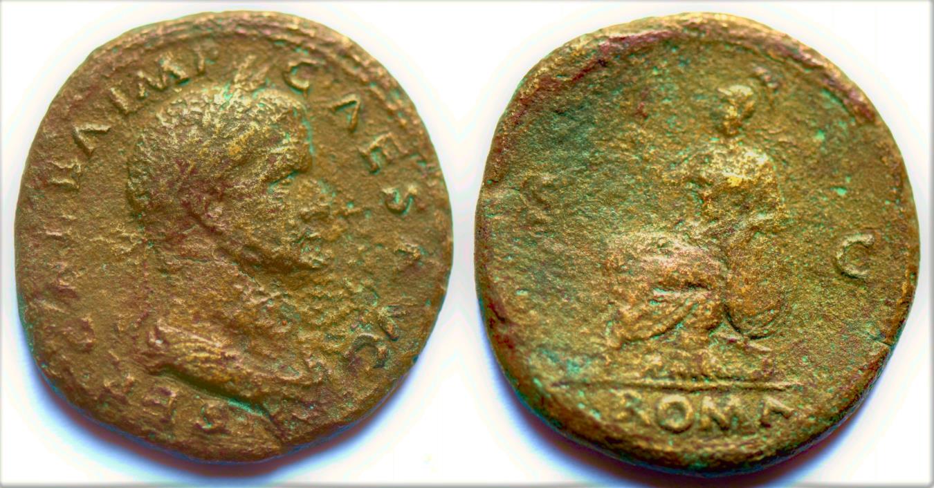 Galba AE Sestertius. ROMA Rome 68-69 AD. (36mm, 22.2g) RARE | Roman ...