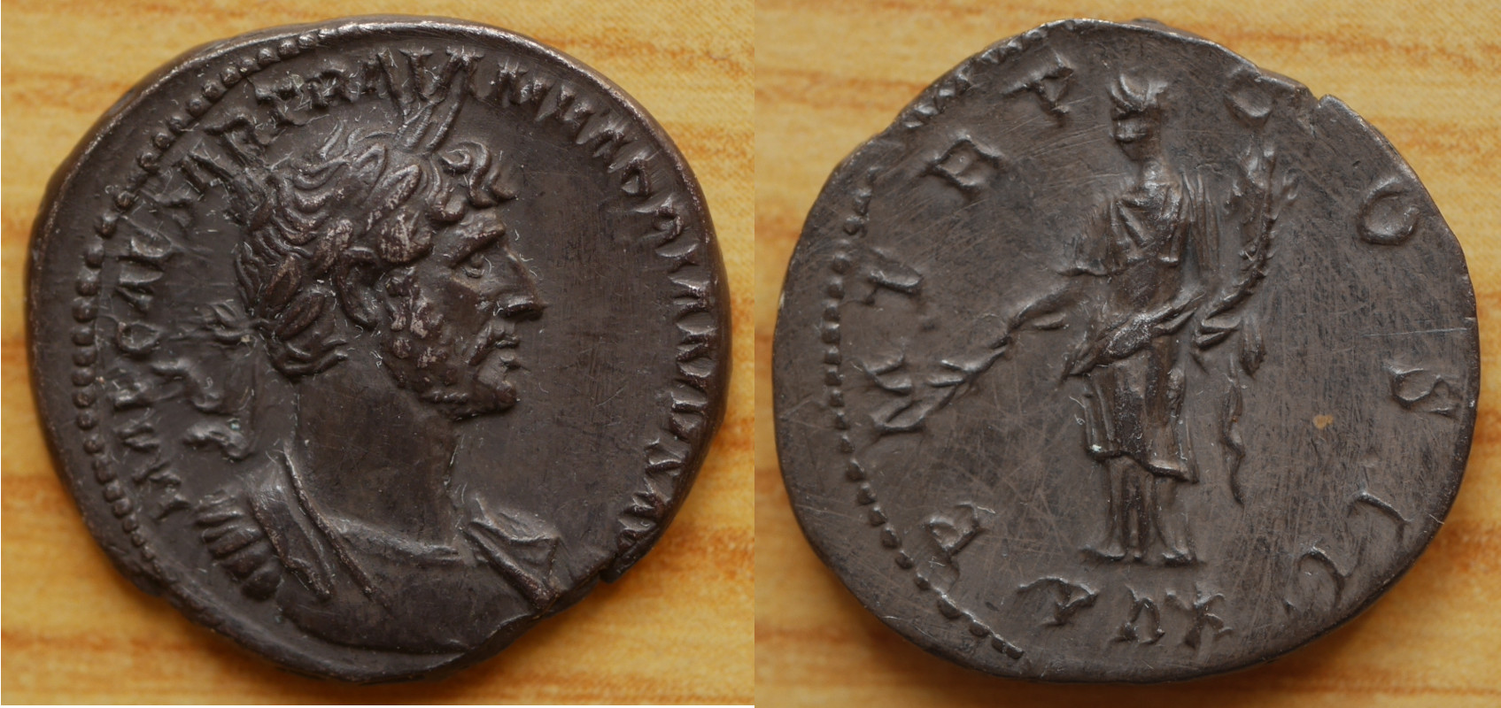 HADRIAN (117-138). AR Denarius. (20 mm , 3.19g) Rome. | Roman Imperial ...