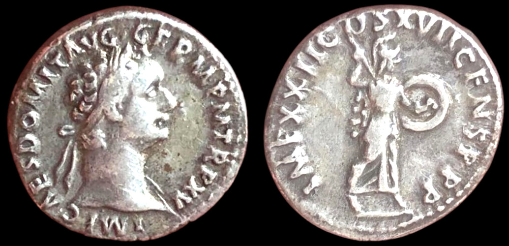 Domitian (81-96), AR Denarius,Rome, AD 95-96. | Roman Imperial Coins