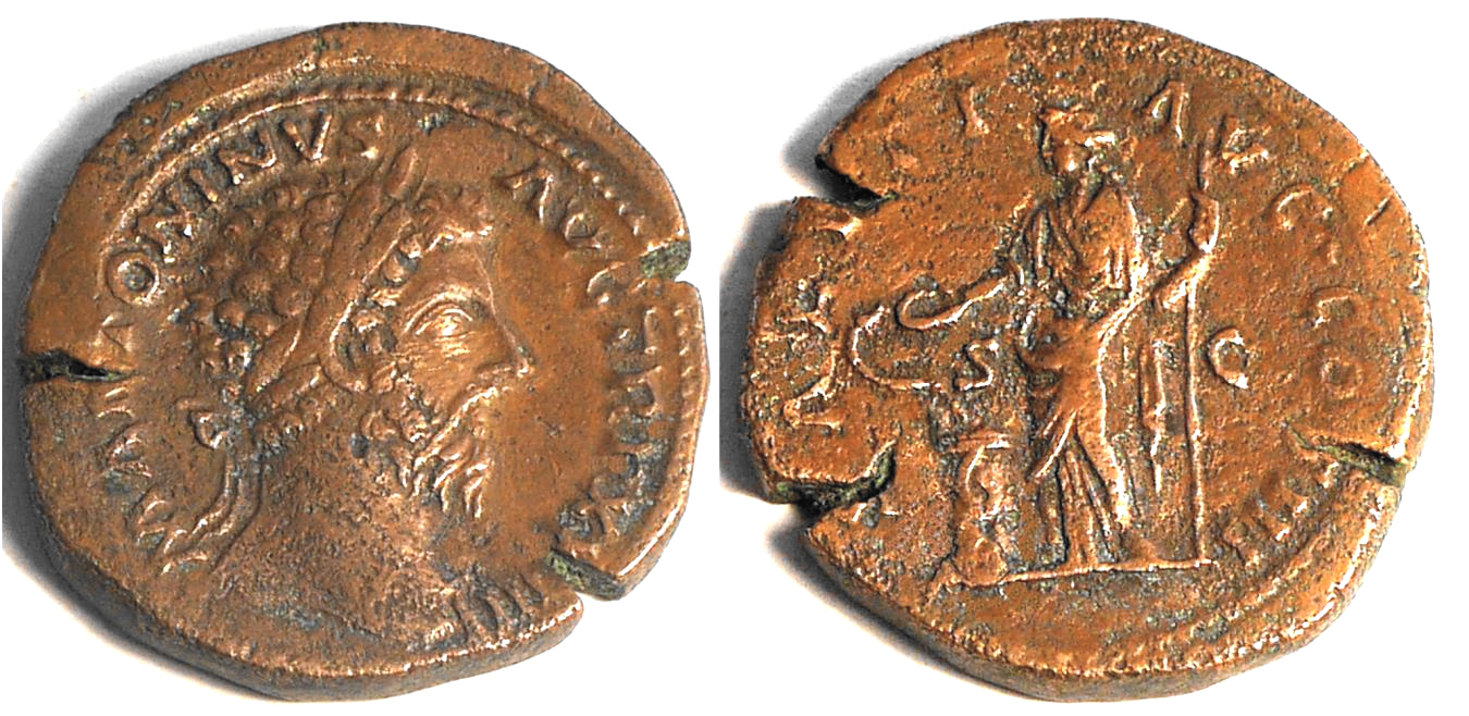 Marcus Aurelius augustus, 161–180 AE Sestertius 169-170, SALVTI