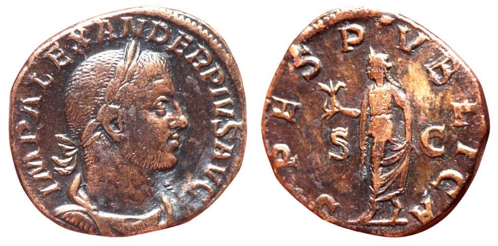 Severus Alexander. AE Sestertius. SPES PVBLICA | Roman Imperial Coins