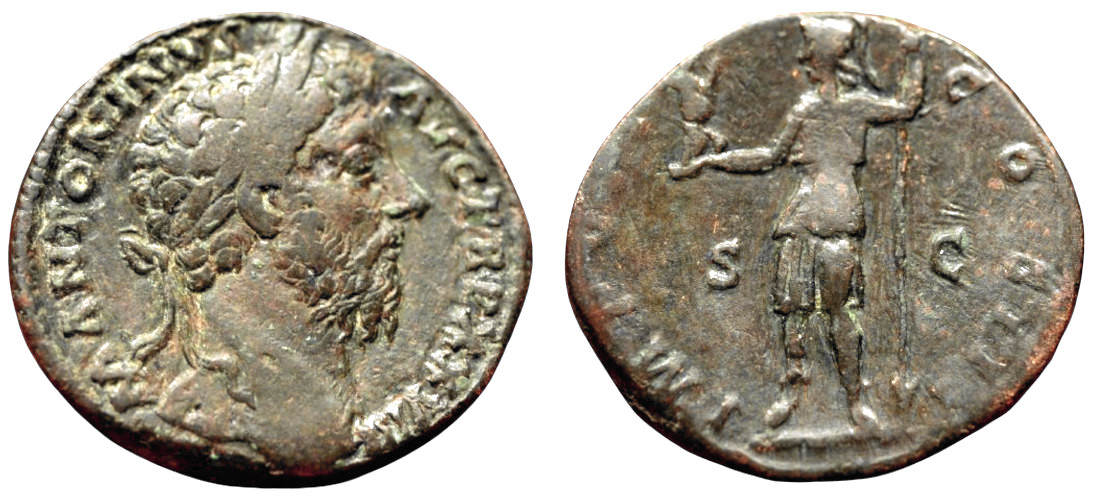 Marcus Aurelius. A.D. 161-180. Æ sestertius Rome A.D. 174. | Roman ...