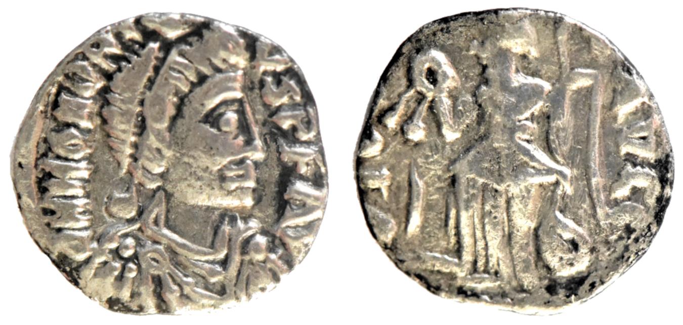 Vandals, AR Half-siliqua in the name of Honorius. Carthage, circa AD ...