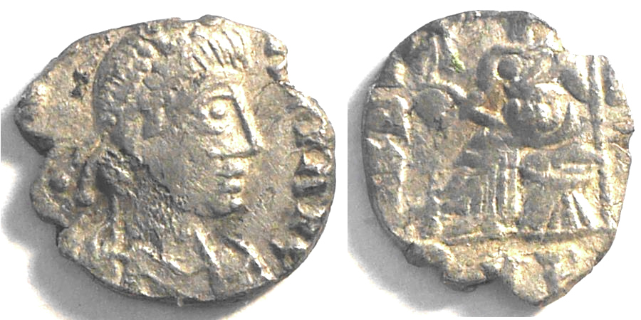 Vandals Honorius Gaiseric Silver Siliqua, Carthage after 439 - URBS ROMA